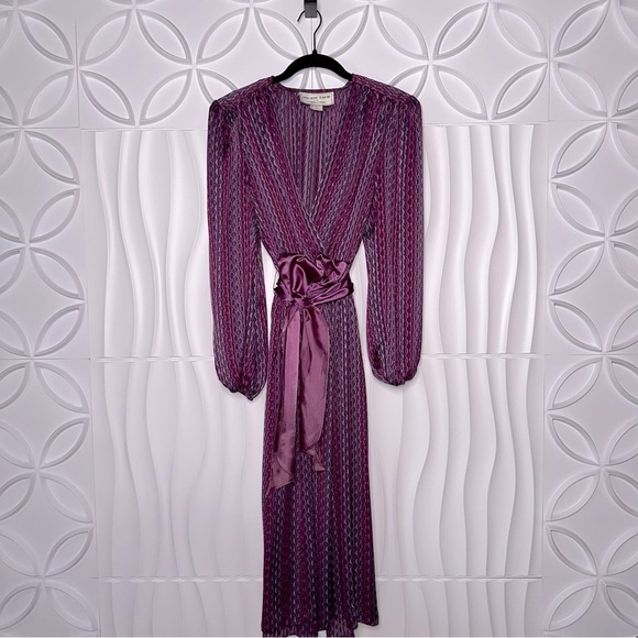 Jackie Taub | Dresses | Jackie Taub Vintage Sheer Wrap Dress | Poshmark